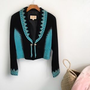 Scully | Jackets & Coats | Scully Turquoise Leather Jacket | Poshmark